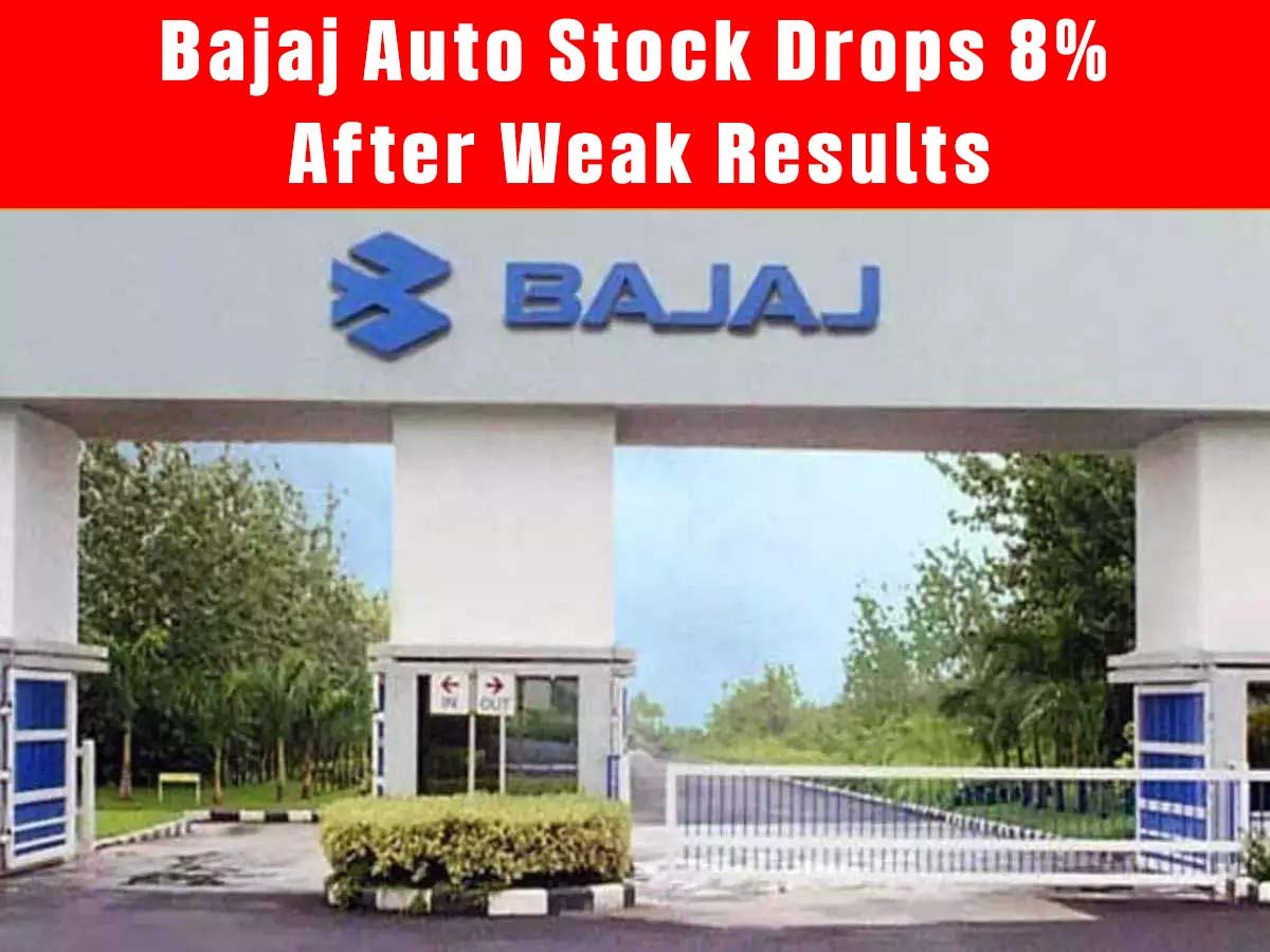 Bajaj Auto Stock Drops 8% After Weak Results - News On Radar India