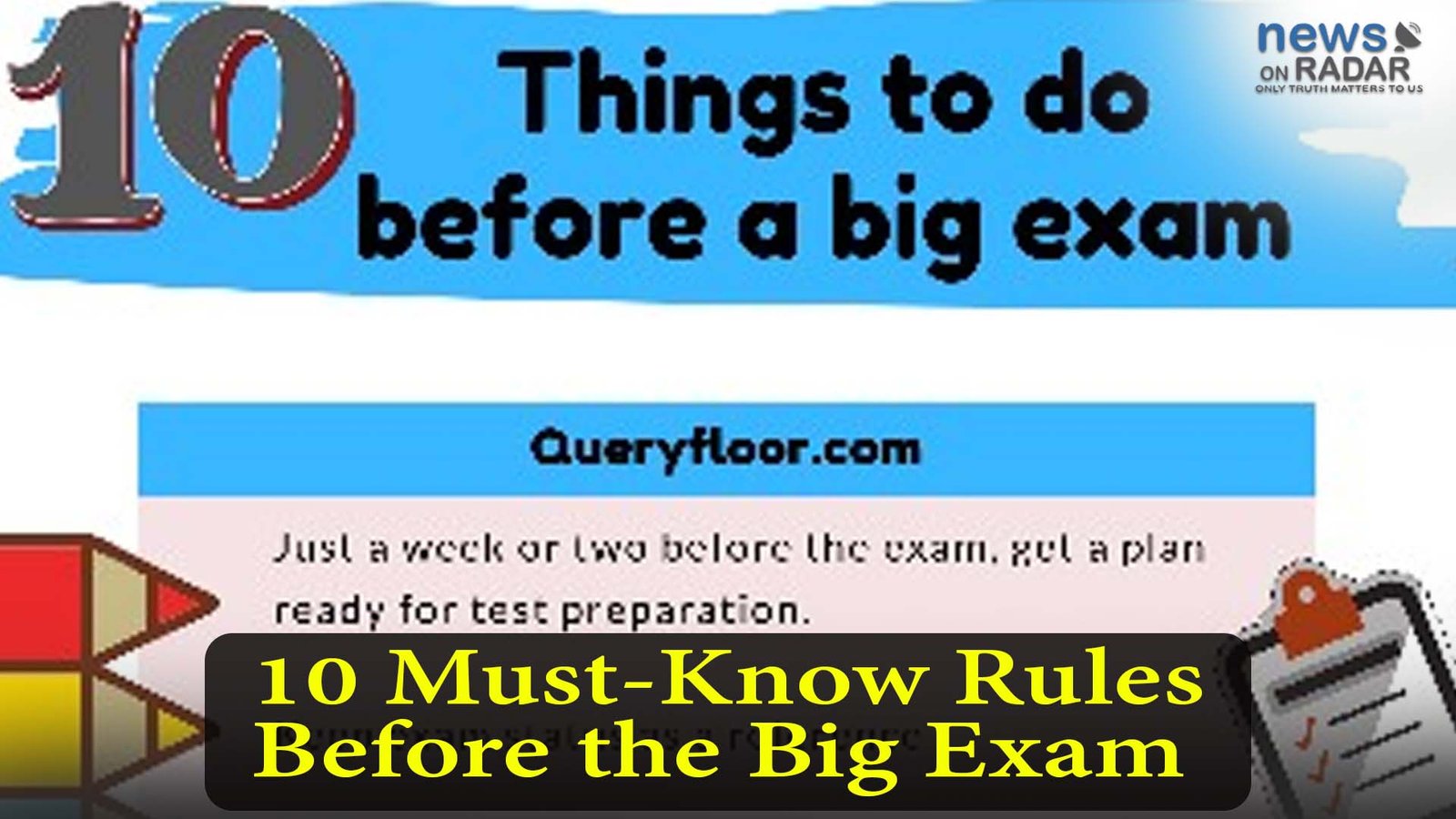 10 Must-Know Rules Before the Big Exam | Prepare Smartly
