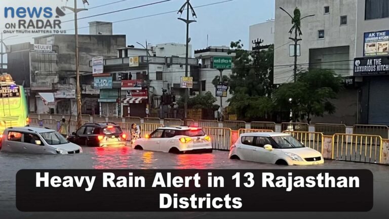 Heavy Rain Alert Issued in 13 Districts of Rajasthan